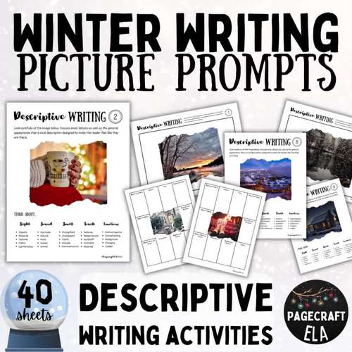 Winter Writing Prompts | Descriptive Creative Writing | Differentiated ...