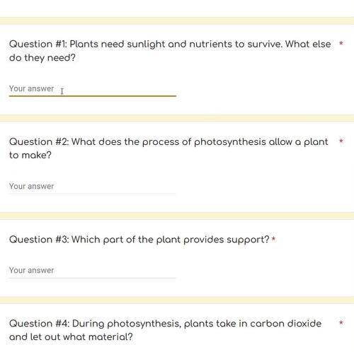 Plants Review Digital Escape Room (Google Forms) No Print! | TPT