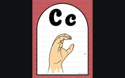 #hohojuly Calm Retro ASL Alphabet Posters | Neutral Classroom | Retro ...