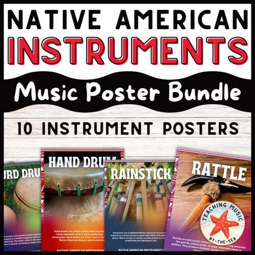 Native American Instruments Posters | Native American Heritage Month ...