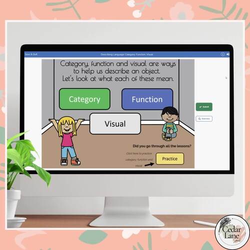 Describing Language | Category, Function, Visual | Digital Boom Cards ...