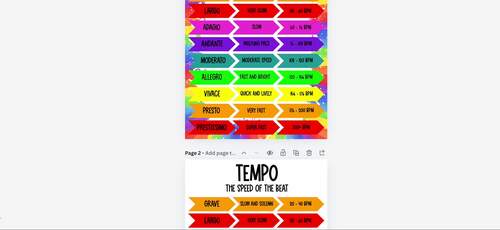 Music Decor - Tempo - Boomwhacker Brights by Teacher's Pet | TPT