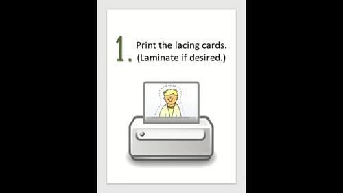 Lacing Cards for Old Testament (10 Cards) - INSTANT DOWNLOAD by TimeSavors