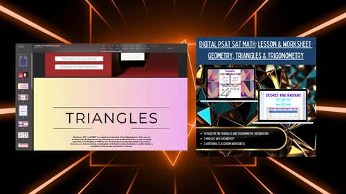 Digital SAT Prep Math Lesson Worksheet Geometry Triangles & Trigonometry