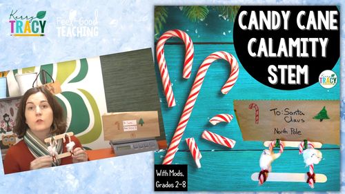 Christmas STEM Activity Video - Candy Cane Calamity | TPT