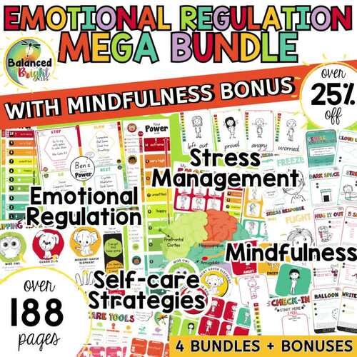 Emotional Regulation MEGA Bundle- Self-Regulation | Emotions | Stress ...