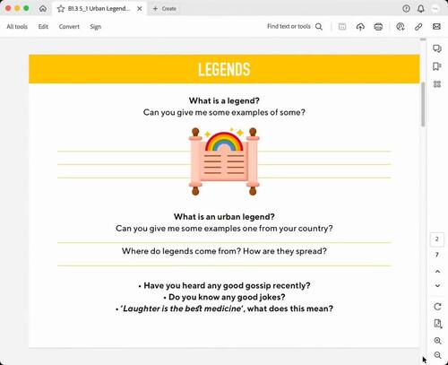 ESL Intermediate Legends & Allegories Bundle by ESL Adult Workshop