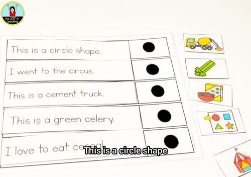 Hard and Soft C and G Decodable Sentence Strips - Match Sentences to ...