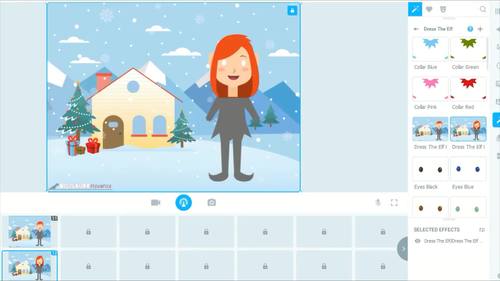 Christmas Digital Reward Game Dress The Elves for MANYCAM ESL Elementary
