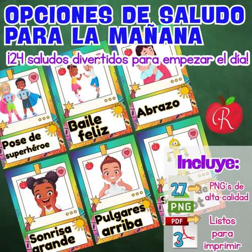 Spanish Morning Greetings Choices Posters | Saludos | Classroom Decor ...