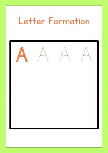 Colorful Uppercase Alphabet Handwriting English Worksheets | TPT
