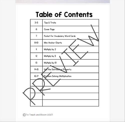 Big Ideas Math Interactive Notebook | Chapter 2 | Third Grade | TPT