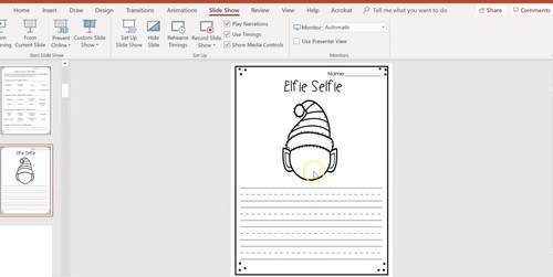 CHRISTMAS/ELF Writing Prompt by The Teaching Q- Melissa Qualle | TpT