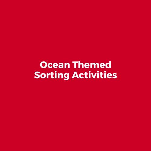 Ocean Shapes Sorting Mats by File Folder Heaven | TPT
