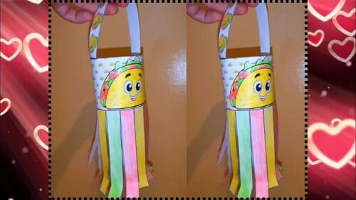 Taco Craft Cinco De Mayo Windsock Craft Activities Coloring Art Project ...