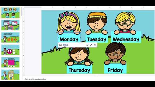 1st Grade Virtual Morning Work April Week 1 English Google Slides