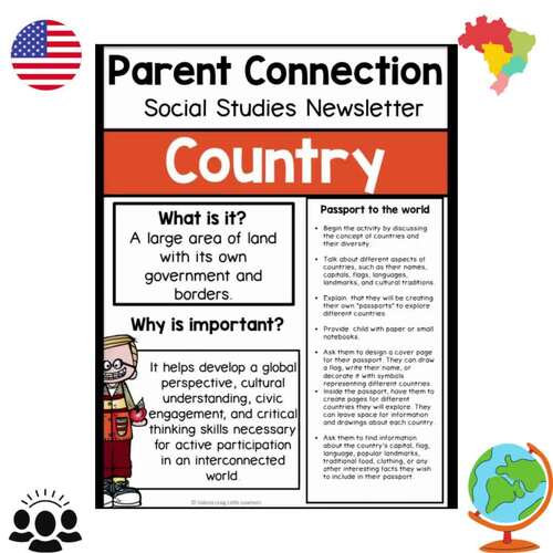 Social Studies Newsletters: Engaging Vocabulary & Parent Tools | TPT