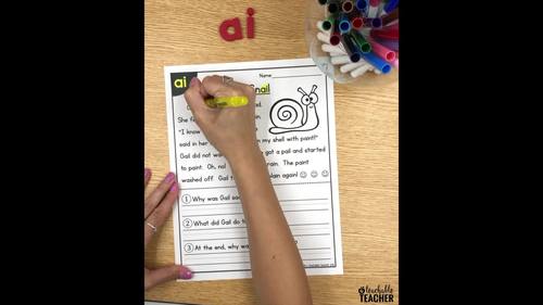 Phonics Reading Comprehension Passages And Questions BUNDLE Distance ...