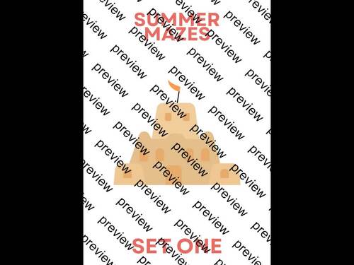 Summer Mazes Weather Food Activities Holidays 2nd 3rd 4th 5th Grade ESL