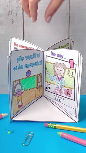 Actividades para el regreso a clases - Back to school activities - 3D book