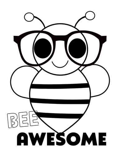 Bee Writing Paper | Coloring Prompt | Spring Activity Template | Craft ...