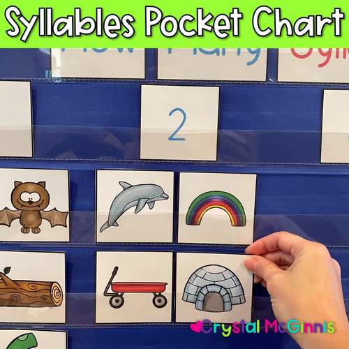 Dollar Deal - Counting Syllables Pocket Chart - Kindergarten Syllables ...