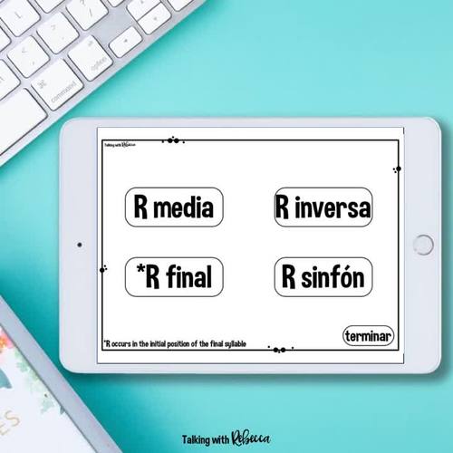 Spanish Articulation R Words Boom Cards for Speech Therapy | Distance ...