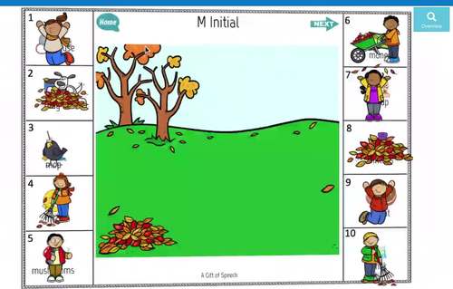 Fall Articulation Boom Cards Earlier Developing Sounds Create A Scene
