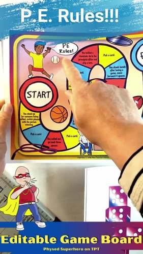 Pe Rules and Expectations Board Game for Physical Education, Elementary