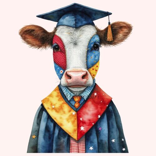 Cute Graduation Animals Clipart – 20 PNGs with Transparent Background