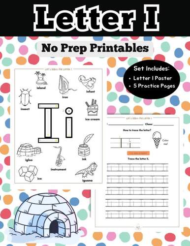 Letter I No Prep Printable / Letters Worksheets / Alphabet Activity ...