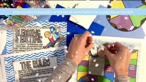 Jump Start January Literacy Centers + Digital Bundle by Amelia Capotosta