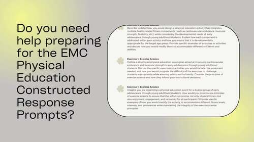 National Board Early Mid Child Physical Ed Component 1 Constructed Response