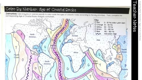 Exploring Plate Tectonics: Age of Crustal Rocks -- Data Lab (NGSS HS ...