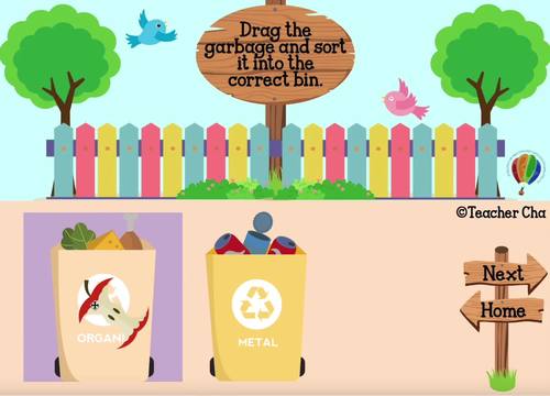 Waste Segregation: Garbage Sorting - Earth Day (BOOM Cards™ Distance ...