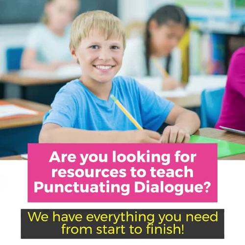 Quotation Marks Punctuating Dialogue Lesson & Practice | Print & Digital