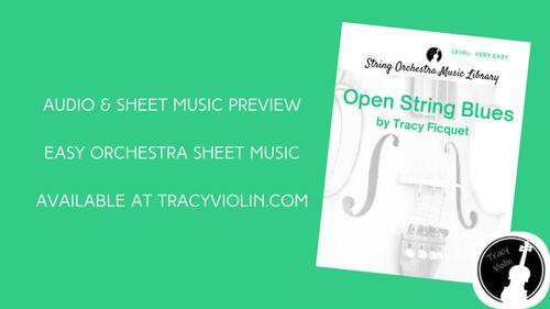 Easy Orchestra Sheet Music: Open String Blues | Original Composition