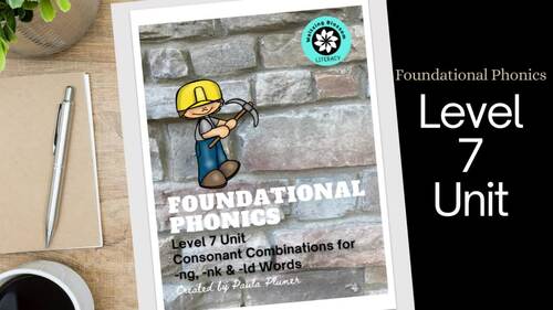 Science of Reading 1st Grade Phonics Curriculum NG & NK Digraphs Unit 7