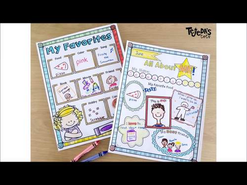 End of the Year Memory Book Kindergarten 1st Grade 2nd Grade by Brenda ...