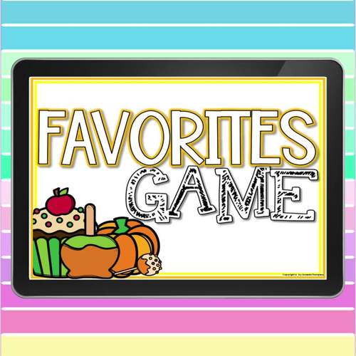 Fall Morning Meeting Games | DIGITAL GAME - Fun Friday Games | TPT