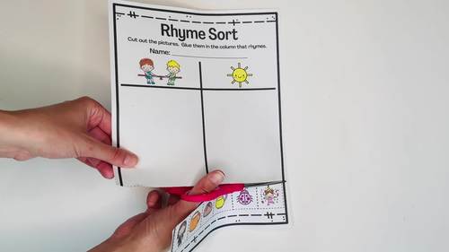 Short U Rhyming Sorts | Worksheets by Happy Reading With Katie | TpT