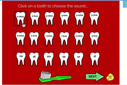 Digital Brush Your Teeth Articulation by Speechie Trish | TPT