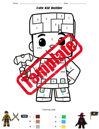 Math Coloring Pages | Addition&Subtraction Within 10 + Minecraft Style
