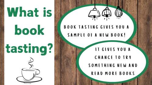 Starbooks Book Tasting Presentation/Slides Lesson with Visuals and Music