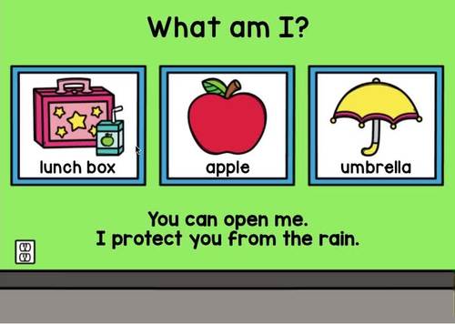 Things in School: Making Inferences - BOOM Cards™ for Distance Learning