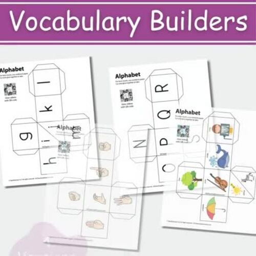 ASL Games for Sign Language - Alphabet Dice Uppercase Lowercase ABC ...