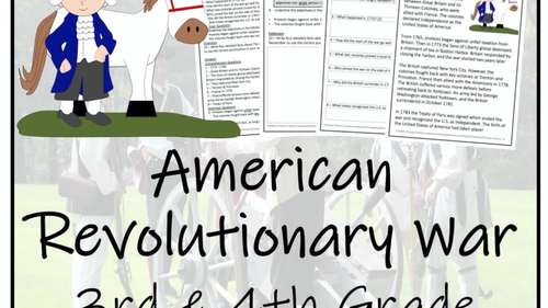 American Revolutionary War Close Reading Comprehension | 3rd Grade ...
