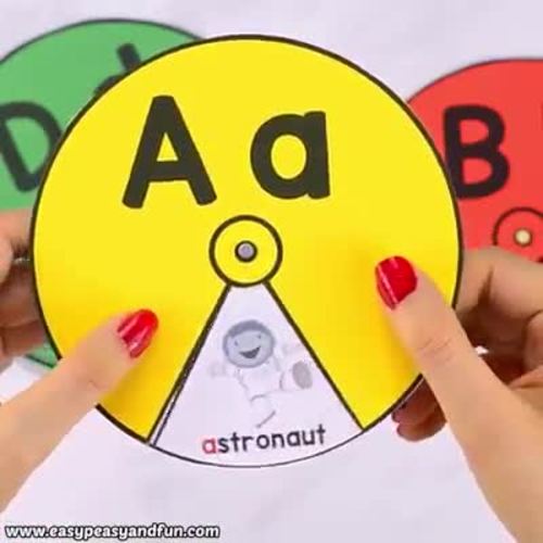 Alphabet Spinners | Literacy Centers Alphabet Activities by Easy Peasy ...