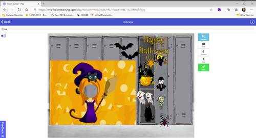 Boom Cards™ | Halloween Costume Locker Word Search Activity | INTERACTIVE