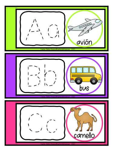 TRAZAR EL ALFABETO EN ESPAÑOL MINI BOOK / TRACE THE ALPHABET MINI BOOK